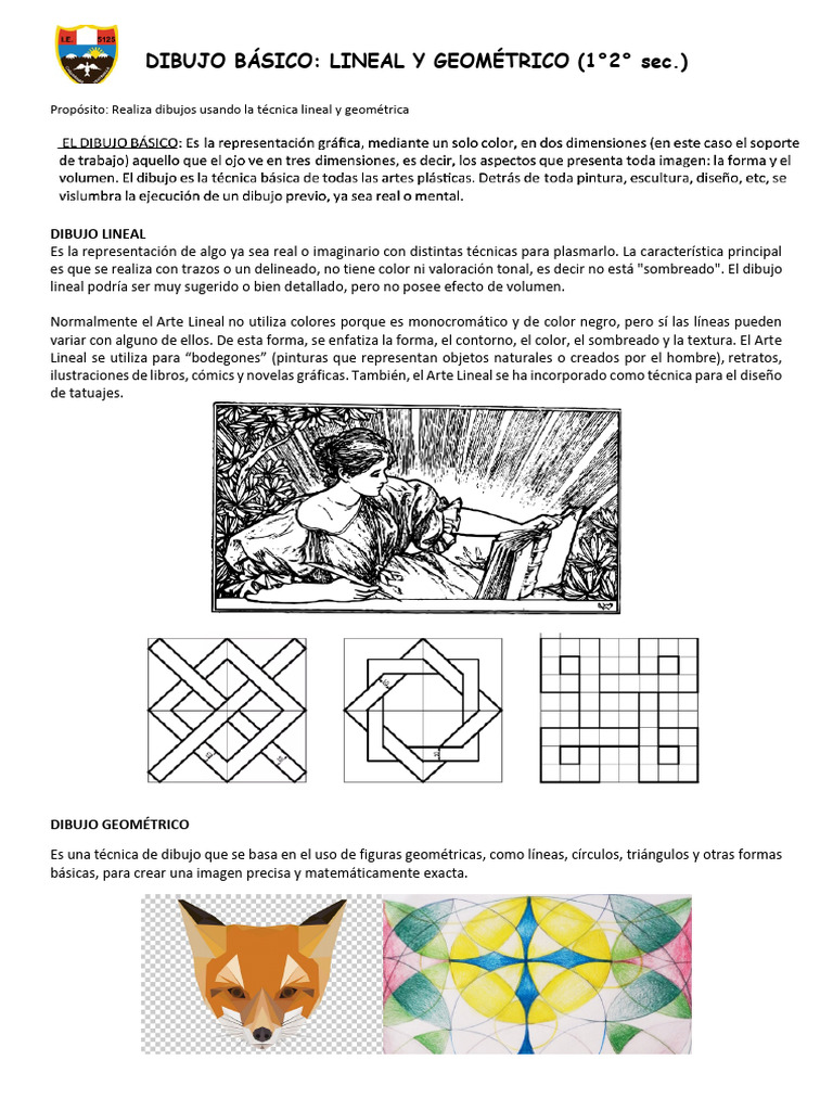 Dibujo Lineal y Geometrico | PDF