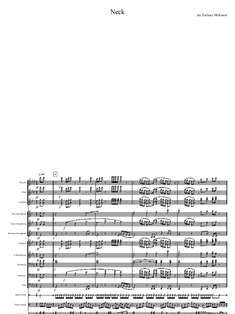 Neck For Marching Band | PDF