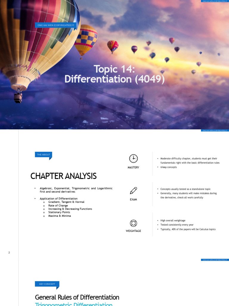 Introduction to Differentiation Guide | PDF | Slope | Derivative