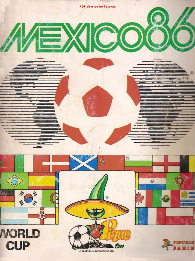 Album de Figurinhas Copa Do Mundo 1986 | PDF