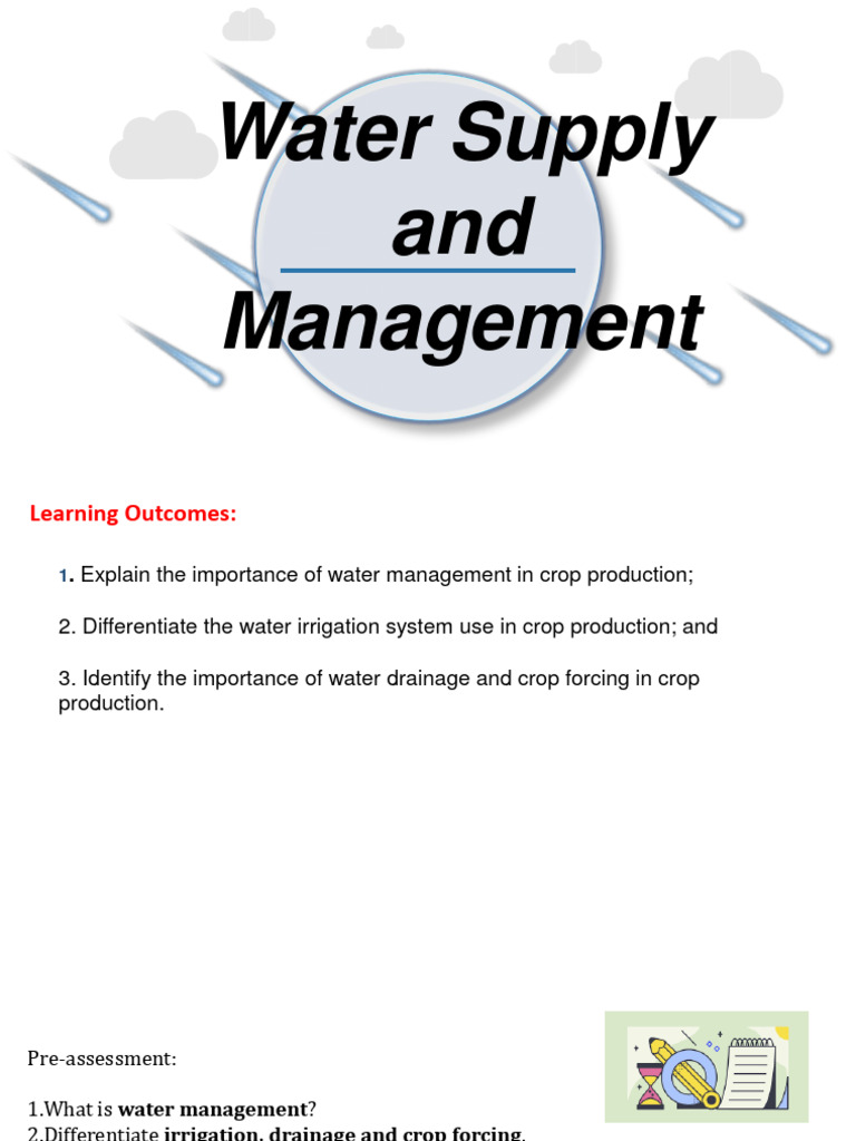Water Management | PDF | Irrigation | Soil