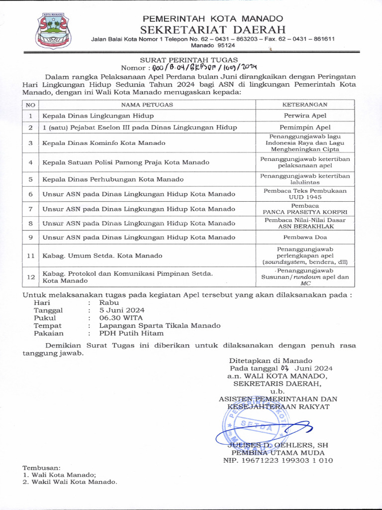 Tugas Apel ASN Manado 2024 | PDF