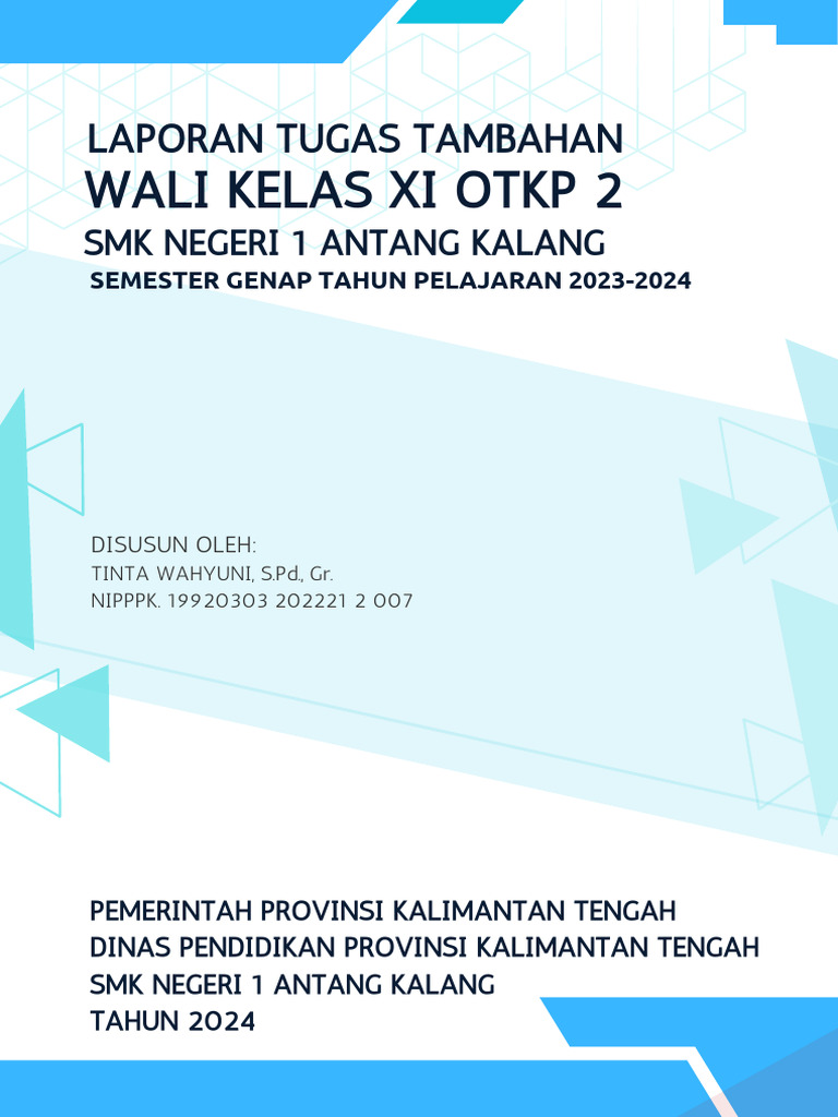 Laporan Walas Ekin 2024 Periode 1 | PDF
