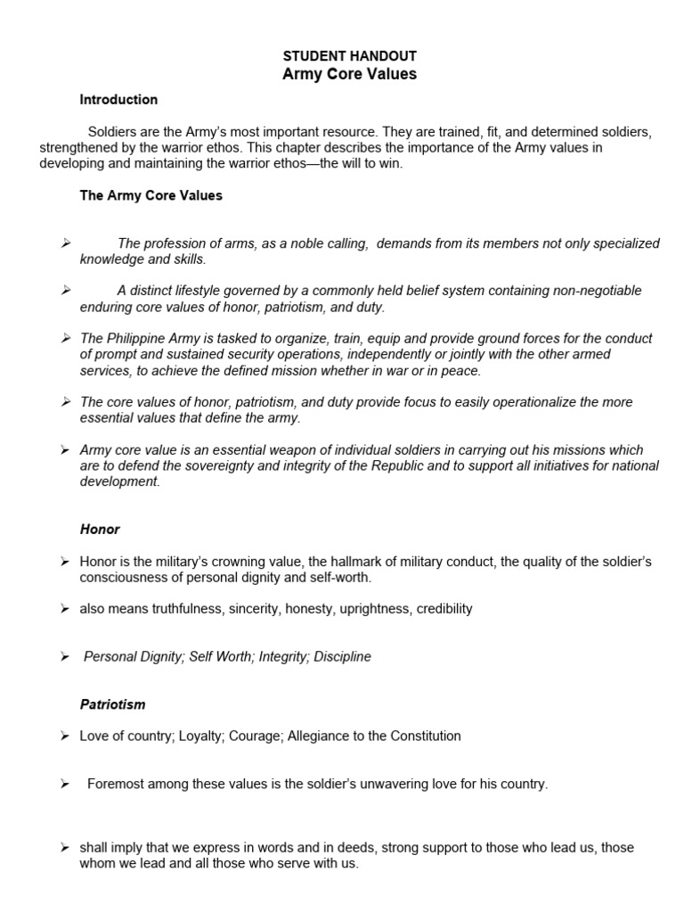 Afp Core Values | PDF | History