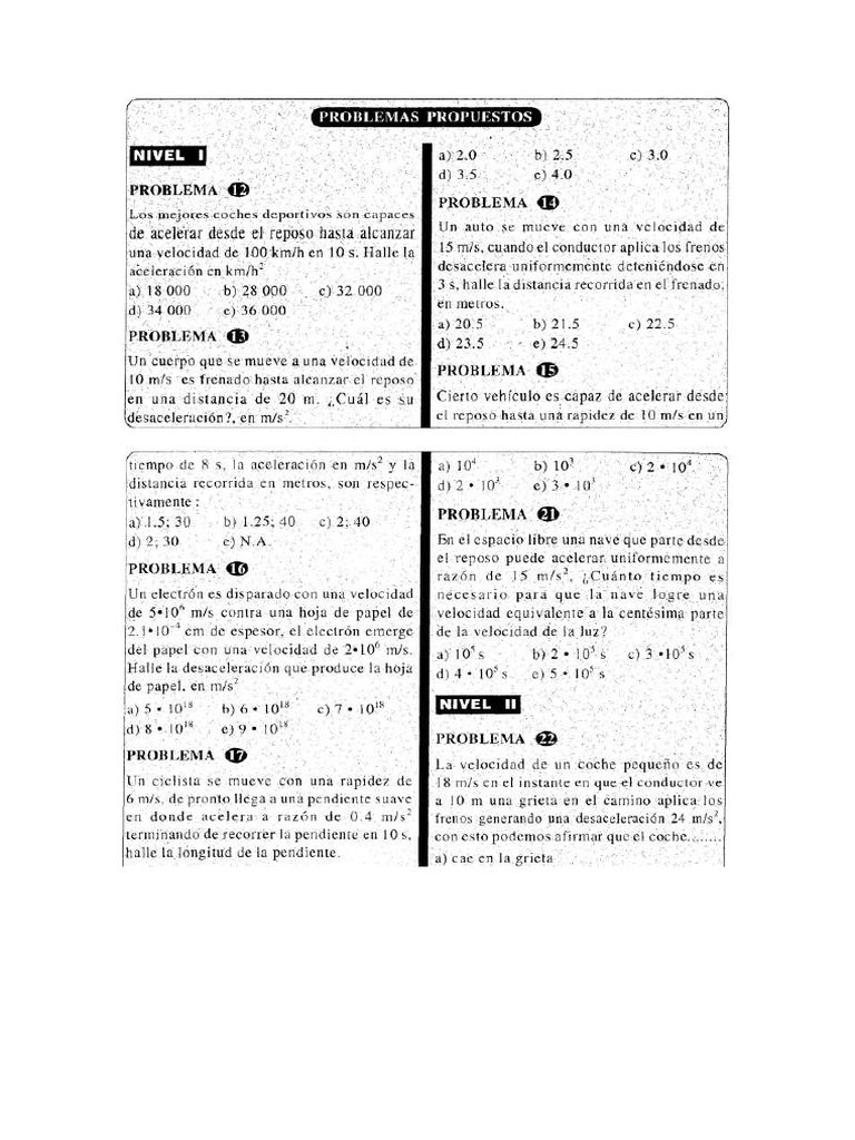 Practica de Mruv | PDF