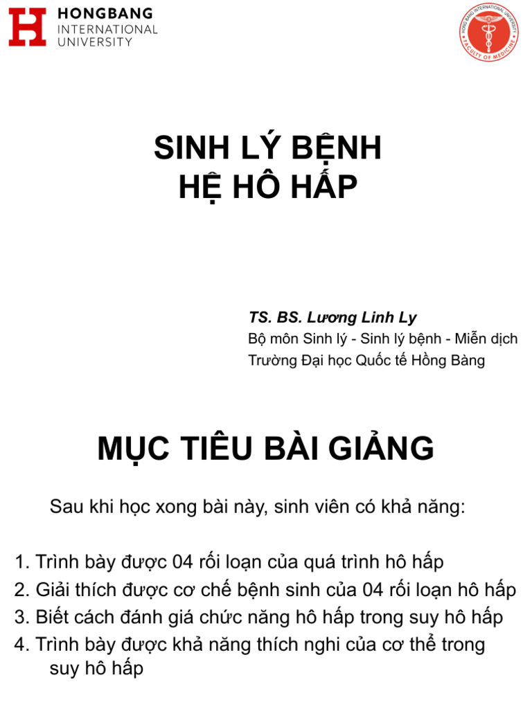 SLB Hệ Hô Hấp | PDF