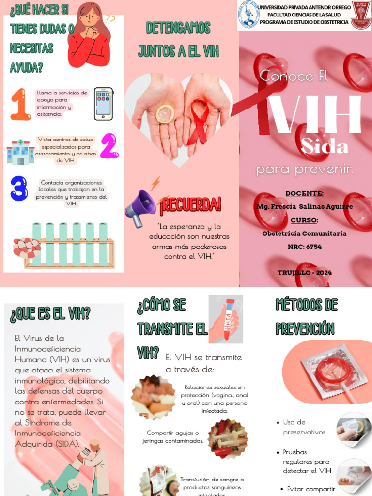 Vih - Triptico | PDF | VIH | VIH / SIDA