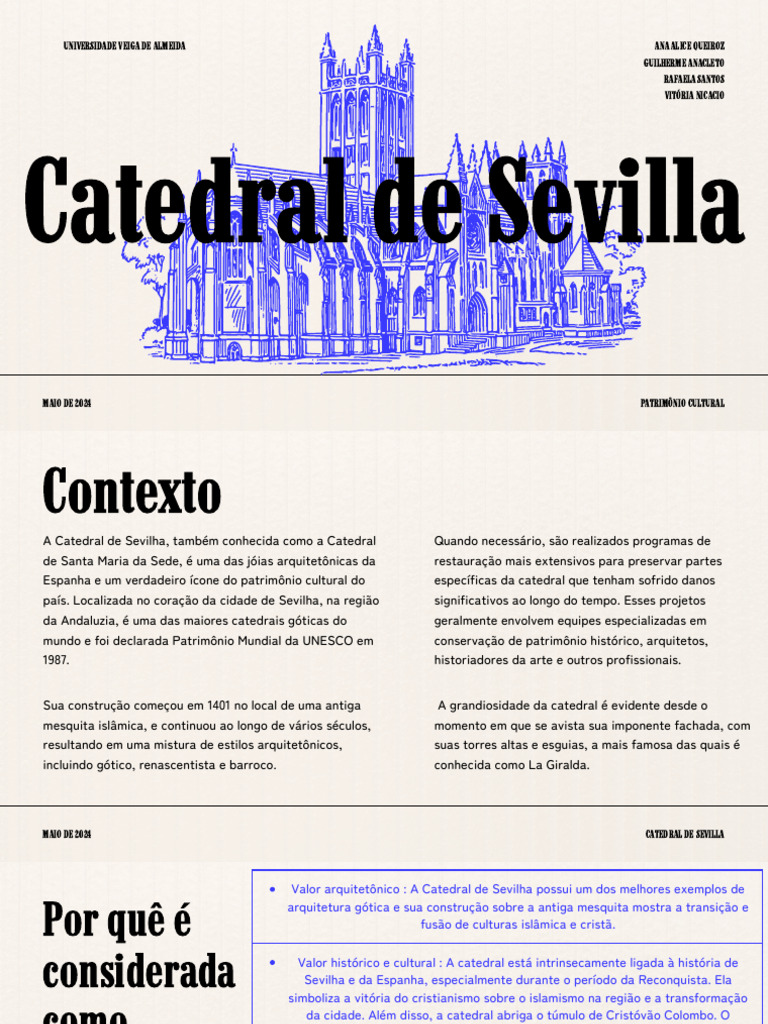 Catedral de Sevilla | PDF | Arquitetura gótica | Sevilha