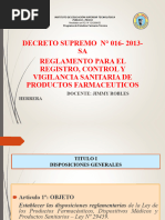 D.S. 016-2011-SA I y II | PDF | Farmacéutico