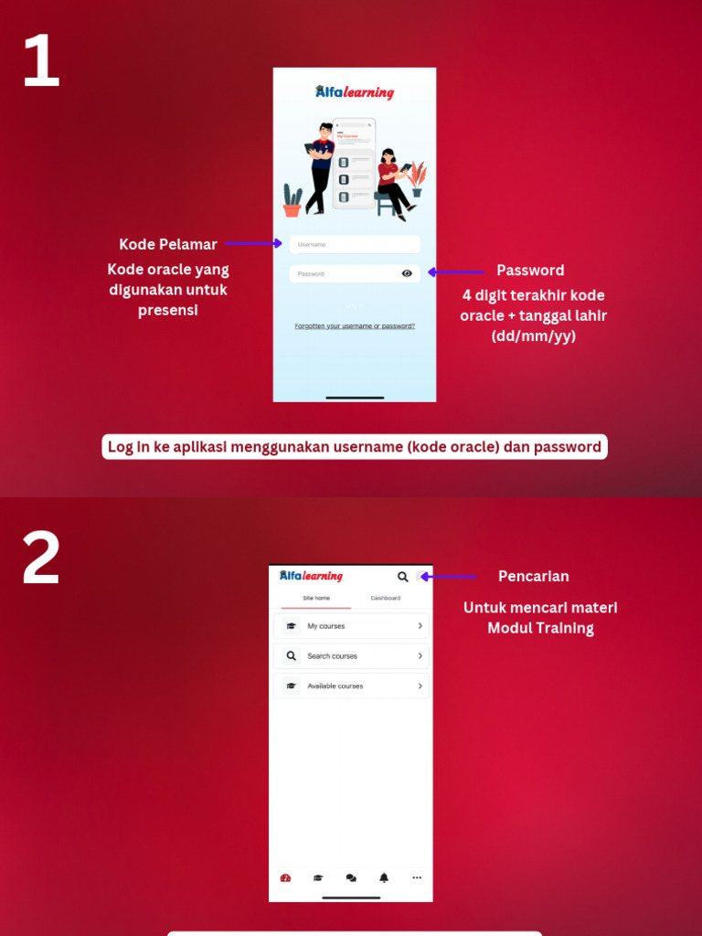 Cara Akses Materi | PDF