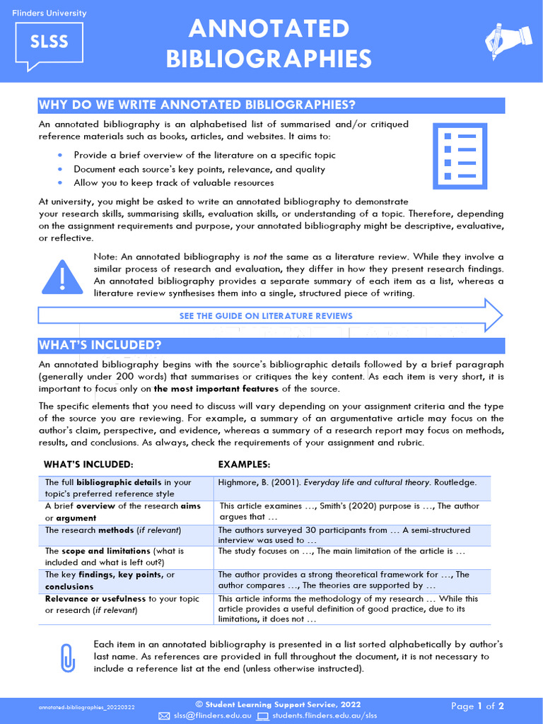 annotated-bibliographies | PDF | Bibliography | Methodology