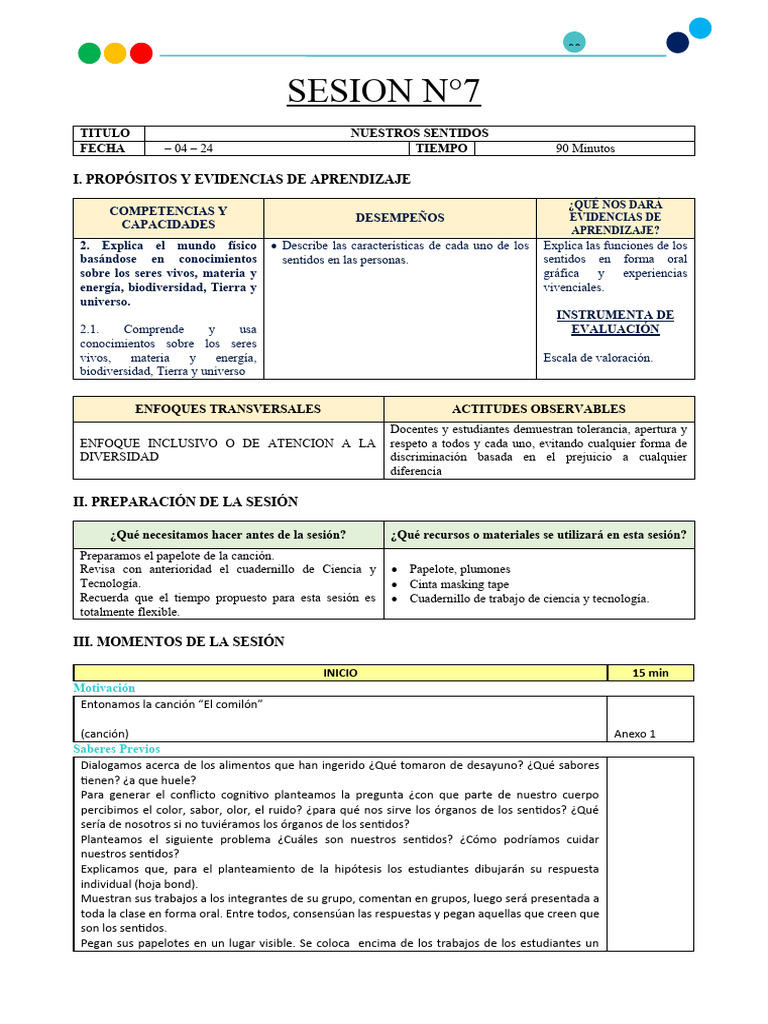 Sesion 7 | PDF | Sentidos | Neurociencia