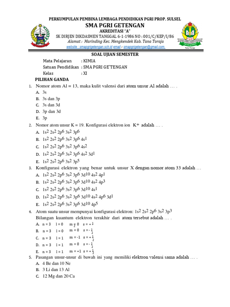 Soal Kelas Xi Semester Genap TP 2023 2024 | PDF