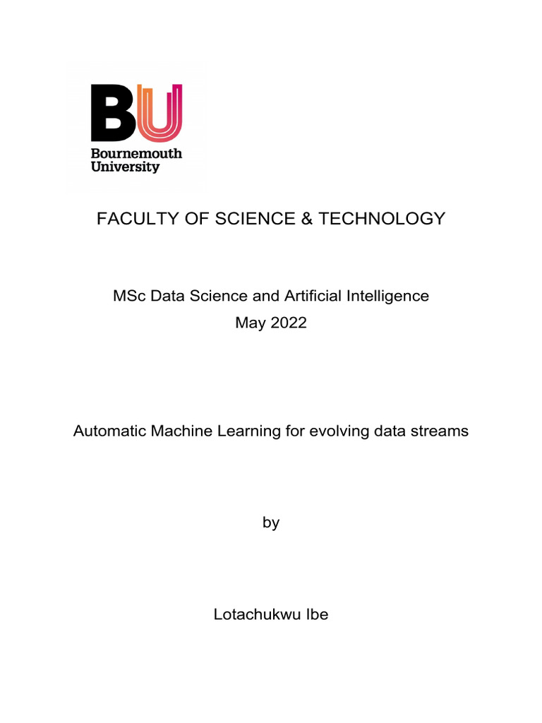 2022 - Automatic Machine Learning For Evolving Data Streams | PDF | Machine Learning ...