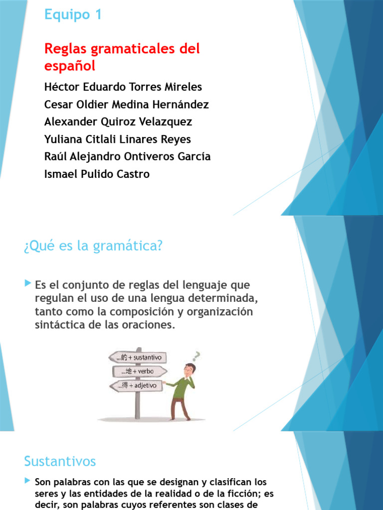 Reglas Gramaticales Del Español | PDF | Palabra | Oración (Lingüística)