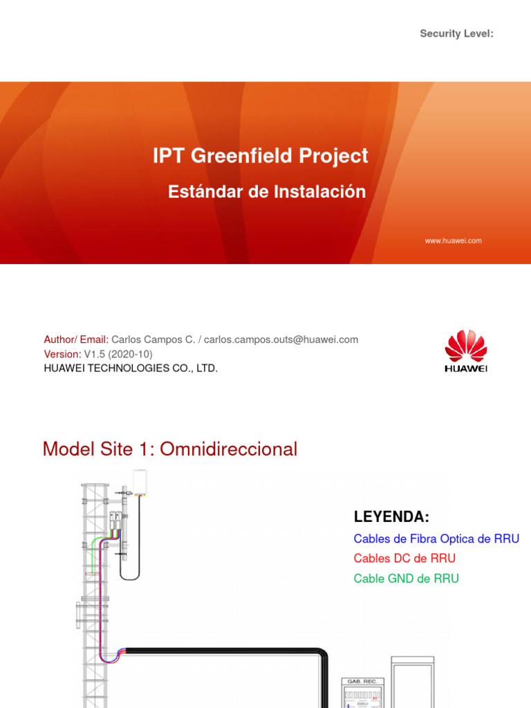 Estandar de Instalacion - IPT Greenfield V1.5 (2) | PDF | Conector eléctrico | Fibra óptica