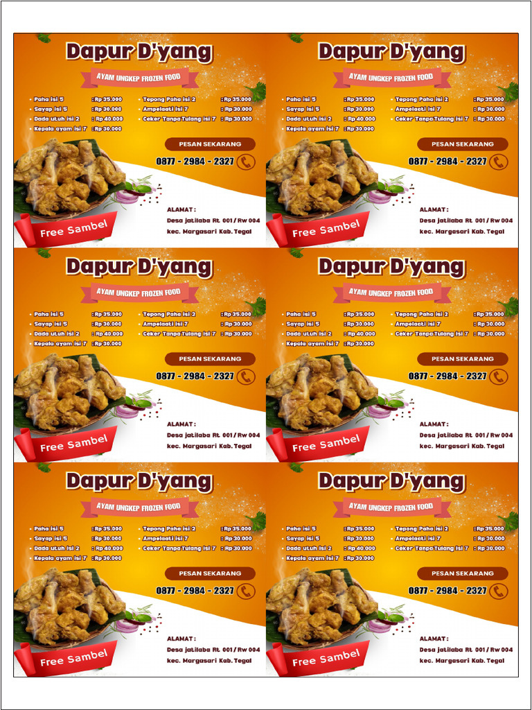 Layout Stiker Hvs f4 | PDF