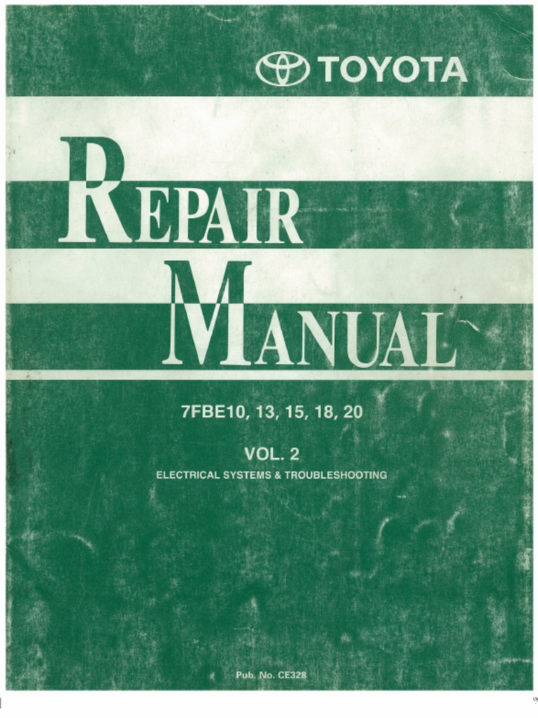 Manual Reparacion 7FBE10,13,15,18,20 VOL.2 Electrical Systems ...