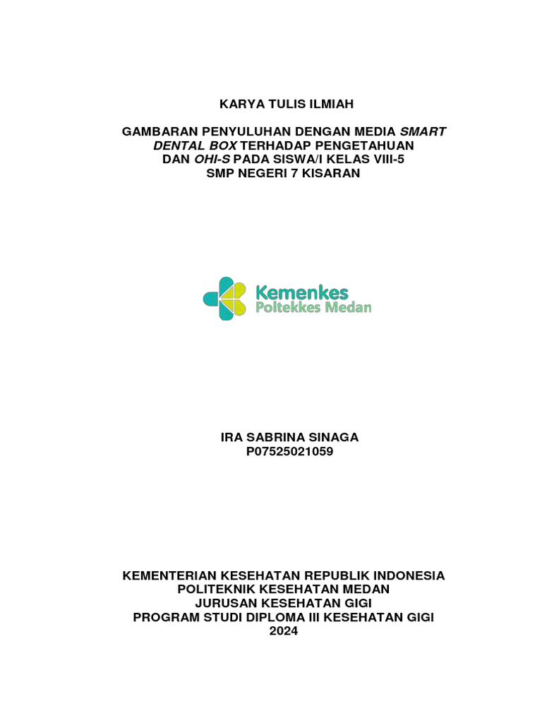 Penyuluhan Kesehatan Gigi di SMP 7 Kisaran | PDF