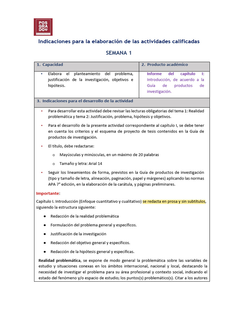 DDI S1 H IPI Indicaciones - Actividades | PDF | Hipótesis | Science