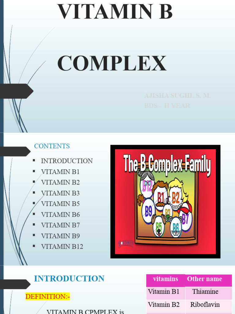 Vitamin B Complex..... | PDF | Vitamin | Vitamin B12