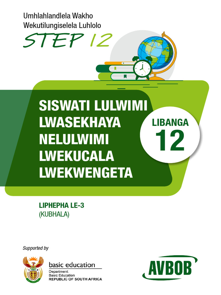 AVBOB STEP 12 SISWATI Paper 3 Digital | PDF | Teachers