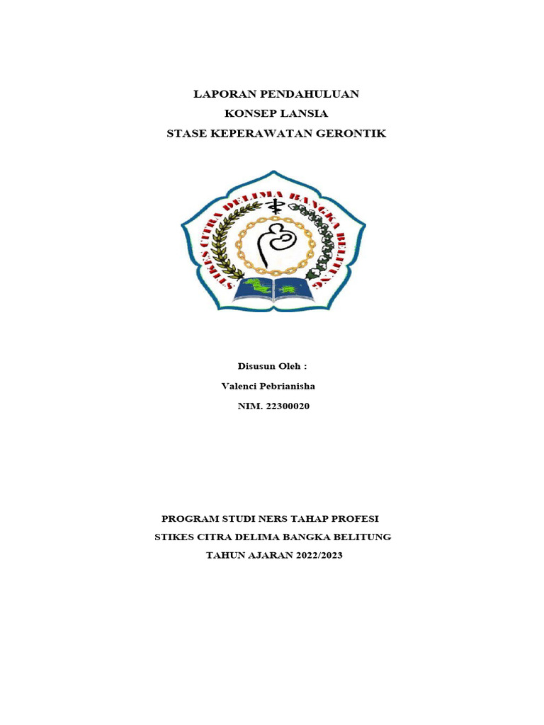 LP Konsep Lansia | PDF | Pengembangan Diri | Sains & Matematika