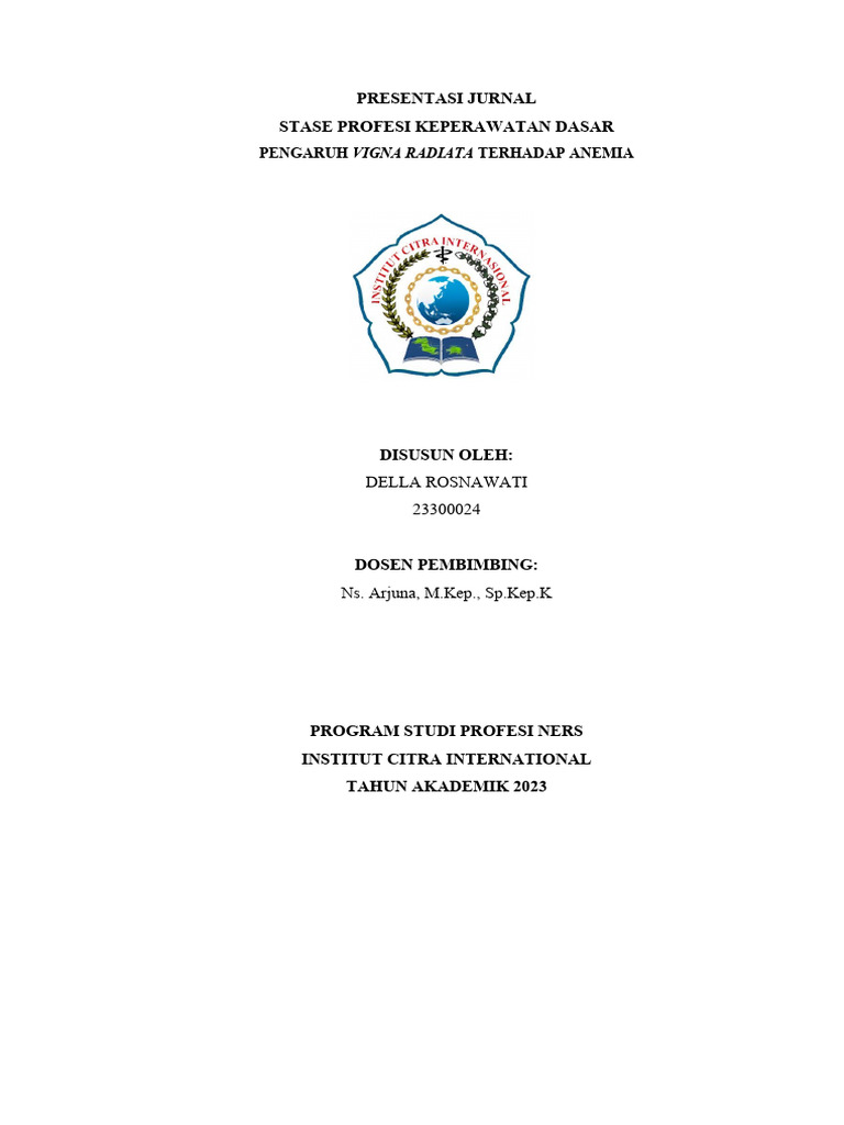 Analisis Jurnal Anemia Della | PDF