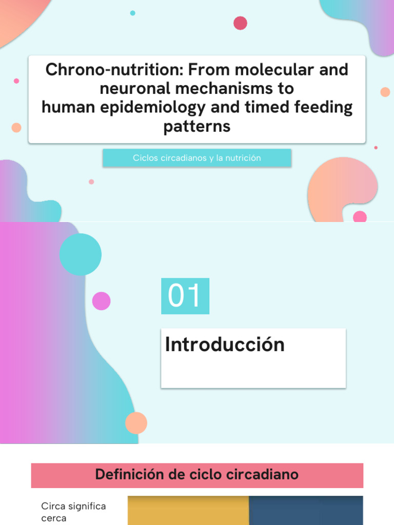 8 Crononutrition | Descargar gratis PDF | Diabetes | Alimentos