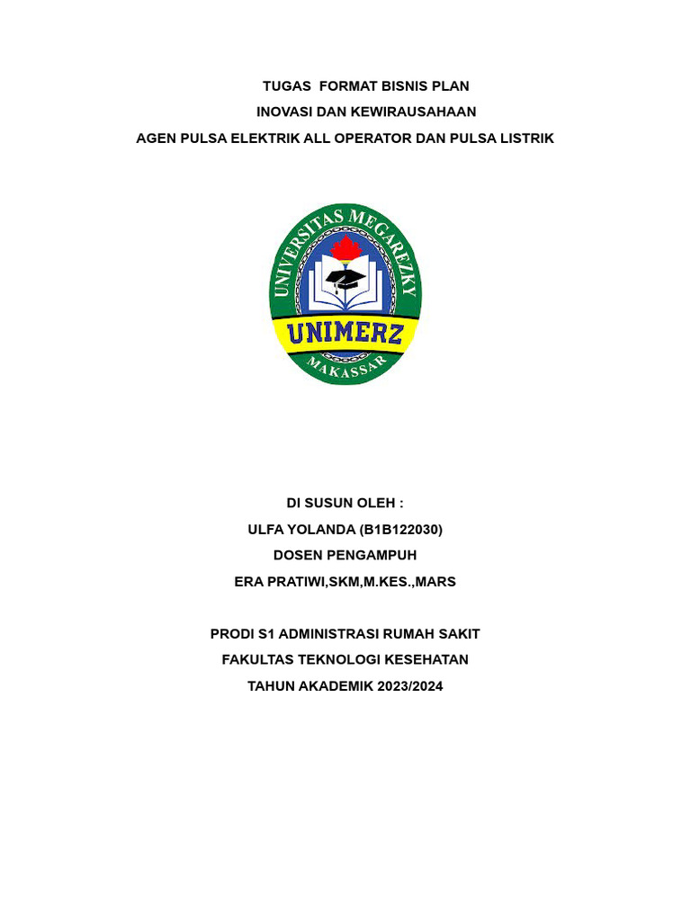 TUGAS Ulfa Yolanda INOVASI DAN KEWIRAUSAHAAN ARS 022 | PDF | Bisnis