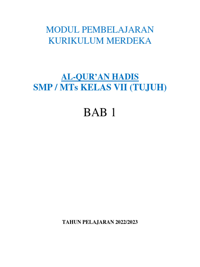 Modul Pembelajaran | PDF