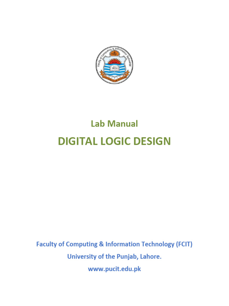DLD Lab Manual - 240605 - 203418 | PDF | Logic Gate | Electronic Engineering