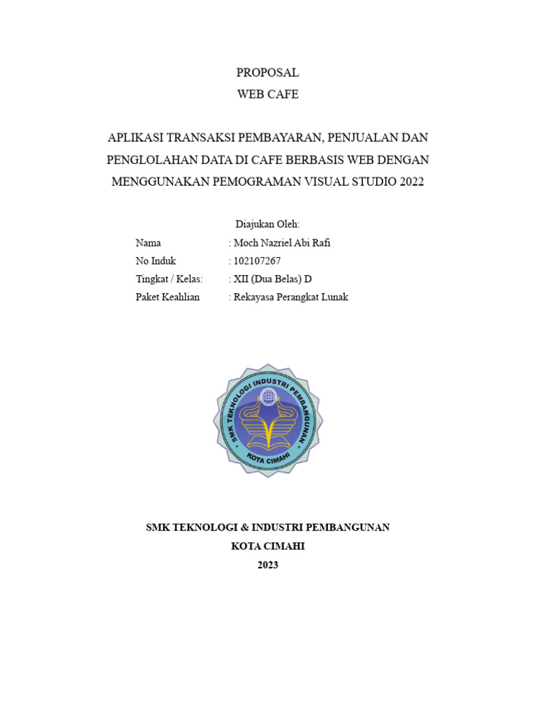 Proposal Nazriel | PDF