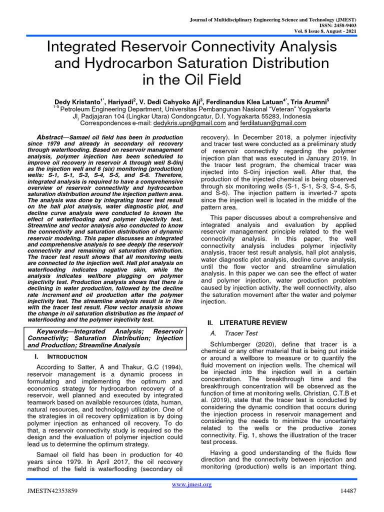 JMESTN42353859 (Hall Plot) | PDF | Petroleum Reservoir | Fluid Dynamics