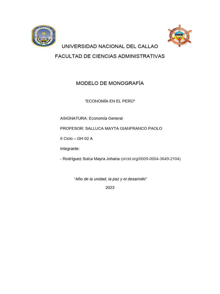 Ensayo Sobre La Contabilidad | PDF | Perú | Producto Interno Bruto