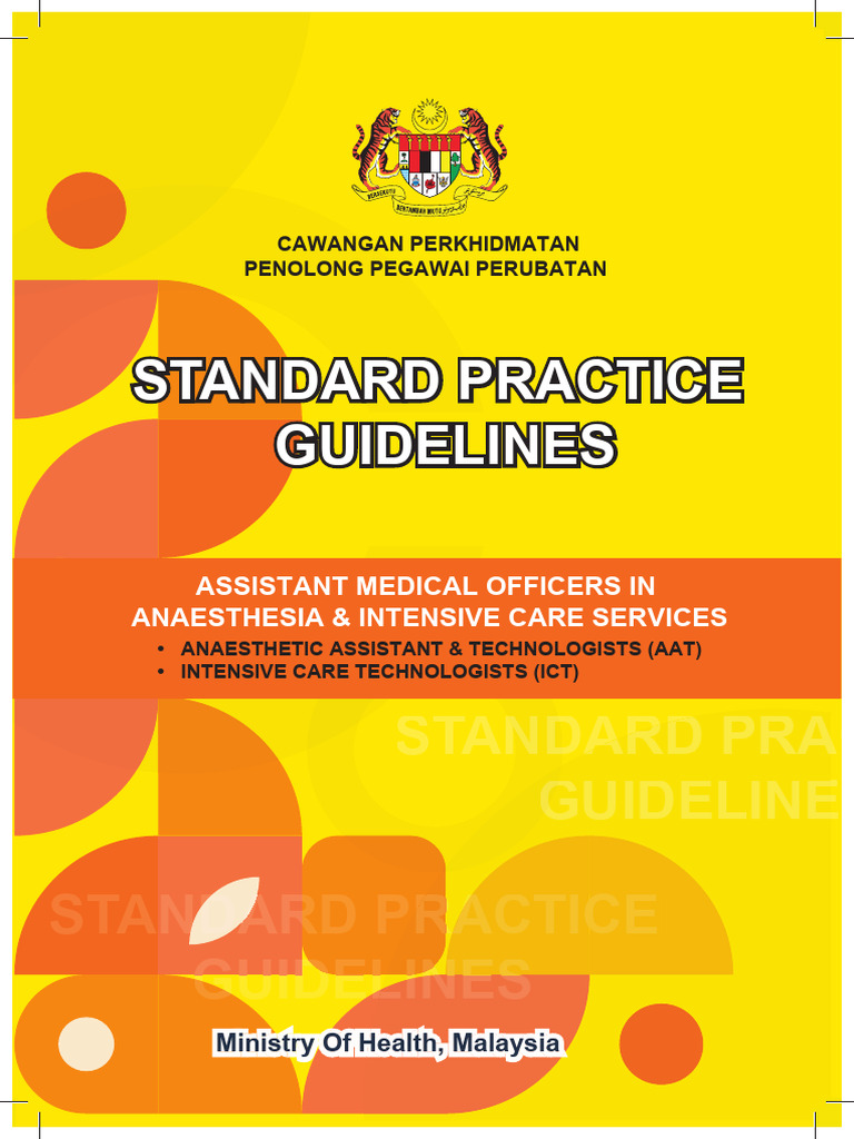 Standard Practice Guidelines for AMOs | PDF | Anesthesia | Intensive ...