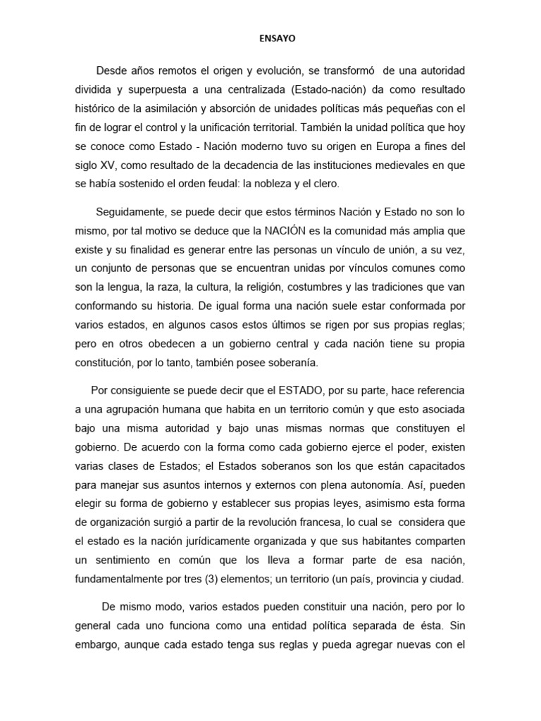 Jhostyn | PDF | Nación | Estado (política)