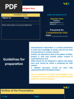 PHD Comprehensive Viva PPT Template | PDF | Doctor Of Philosophy | Thesis