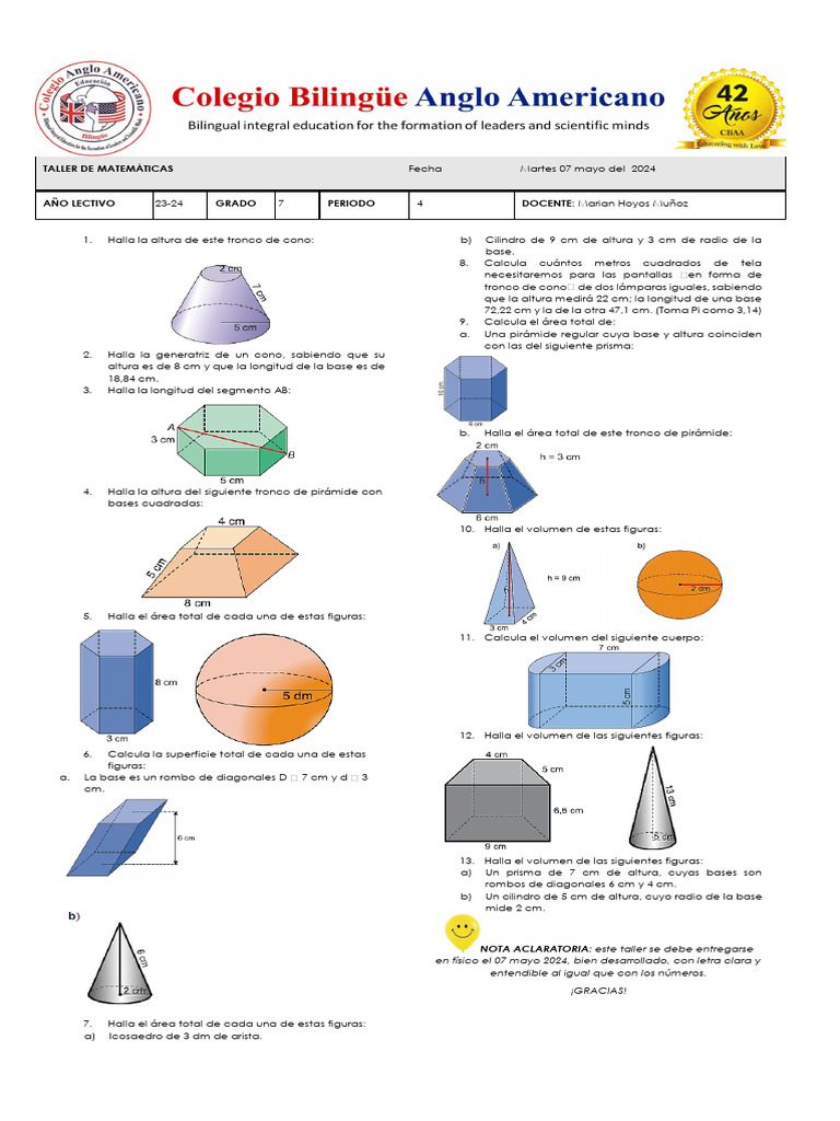Taller Poliedros | Descargar gratis PDF | Formas geométricas | Geometría euclidiana