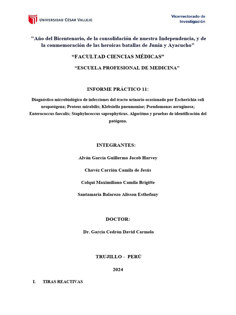 Practica 11 Micro | PDF | Pseudomonas | Pseudomonas Aeruginosa