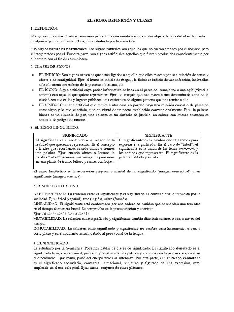 El Signo | PDF | Los símbolos | Palabra