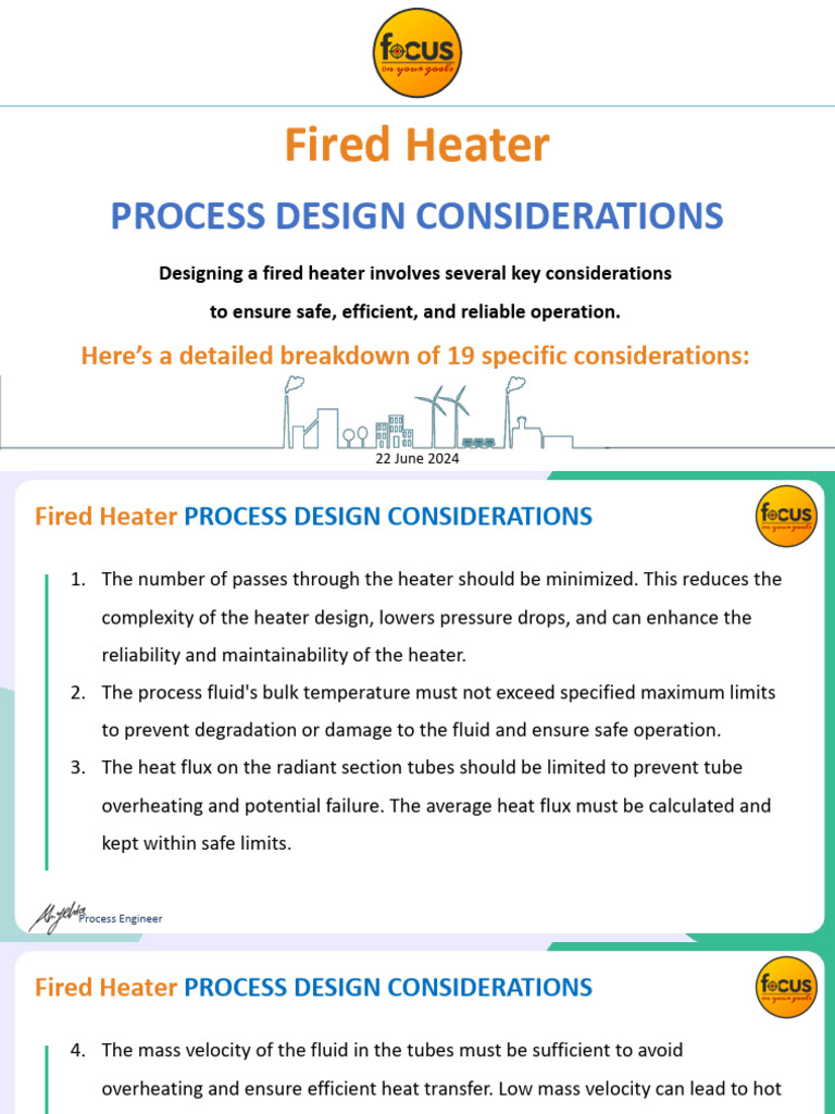 Fired Heater PROCESS DESIGN CONSIDERATIONS | PDF | Convection | Vacuum Tube