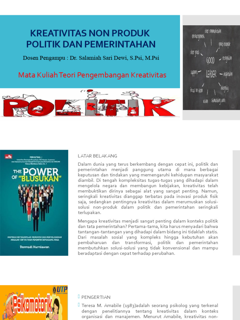 Kreativitas Non Produk | PDF | Karier & Perkembangan
