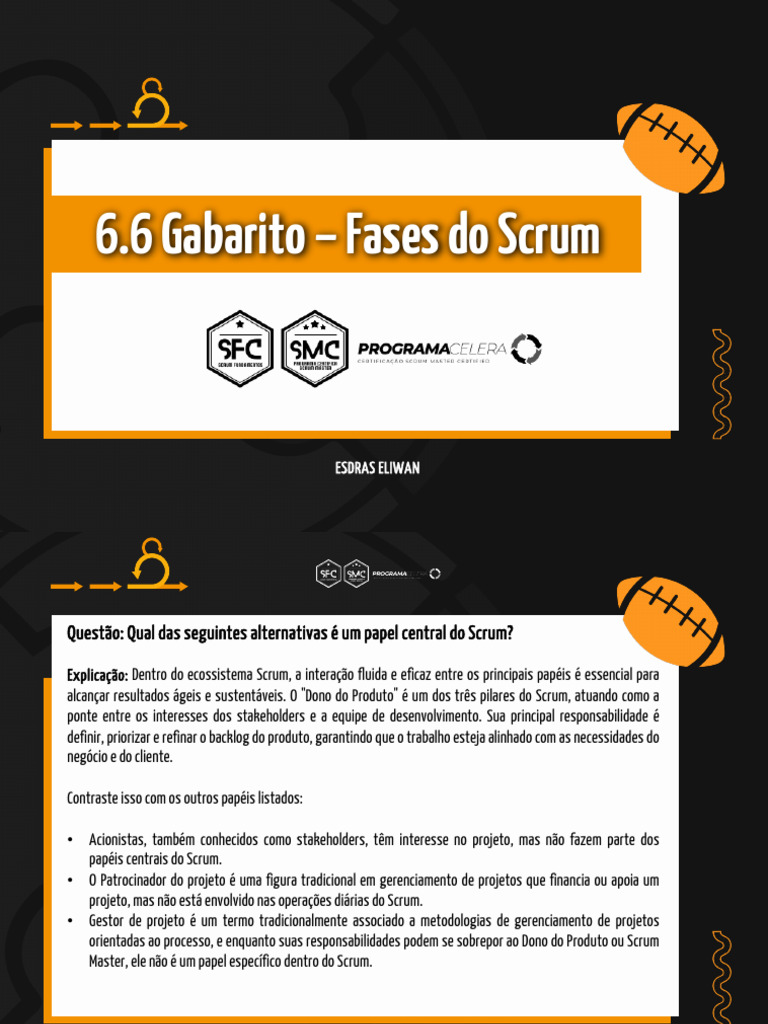 Papéis Centrais no Scrum e Suas Funções | PDF | Partes interessadas ...