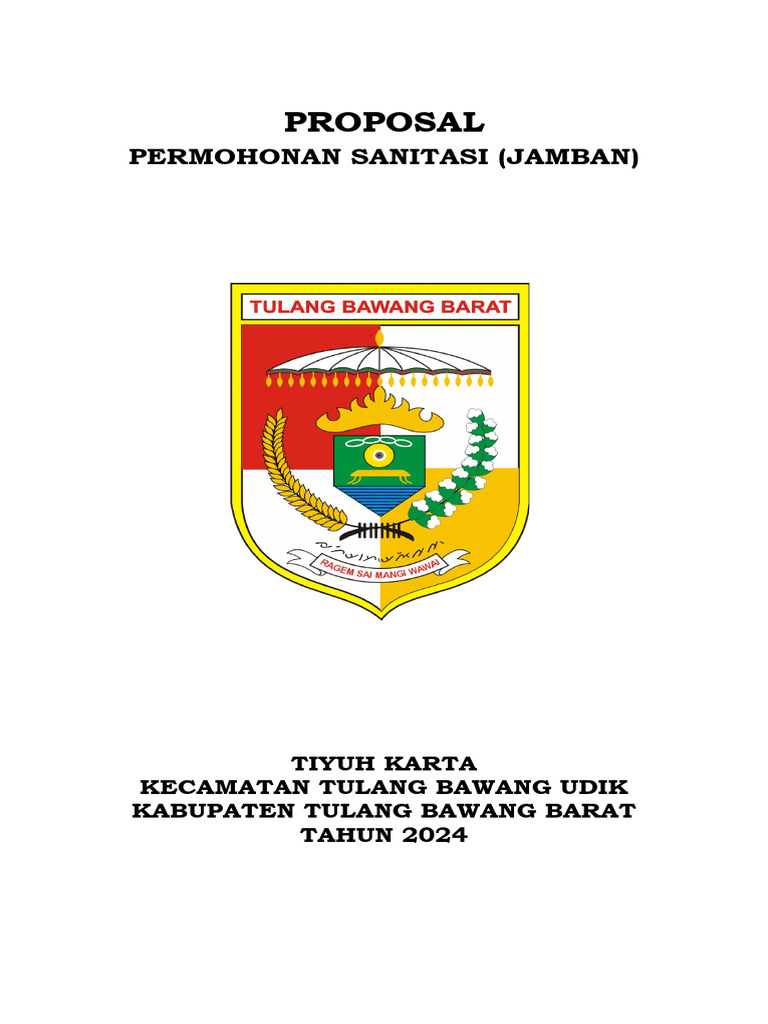 Proposal Sanitasi Jamban Tiyuh Karta | PDF