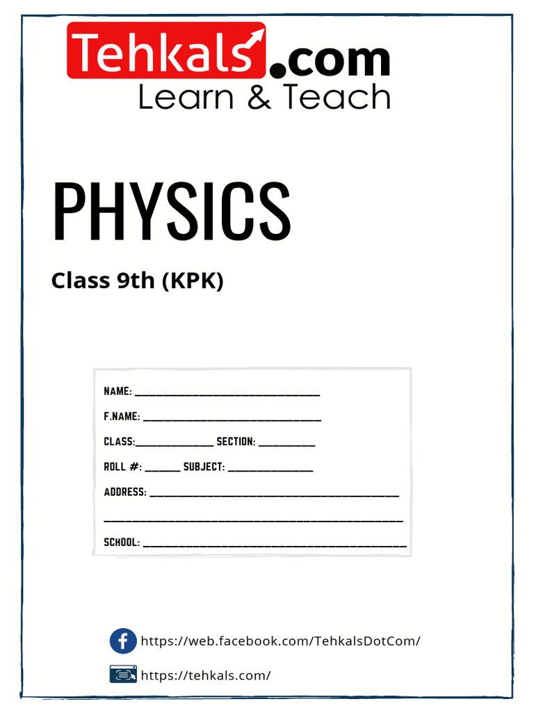 Physics 9 | PDF | International System Of Units | Physics