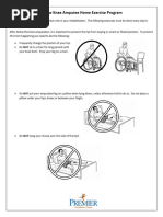 Above Knee Amputation Exercise Guide | PDF | Anatomical Terms Of Motion ...