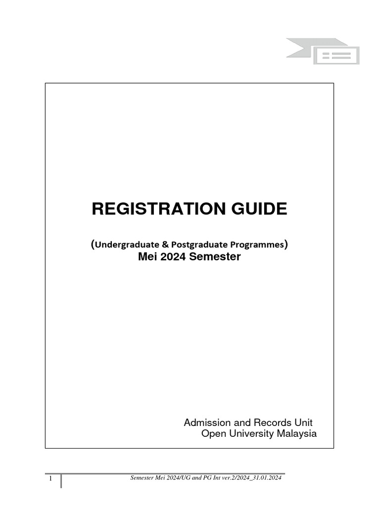 Registration Guide | PDF | Thesis | Postgraduate Education