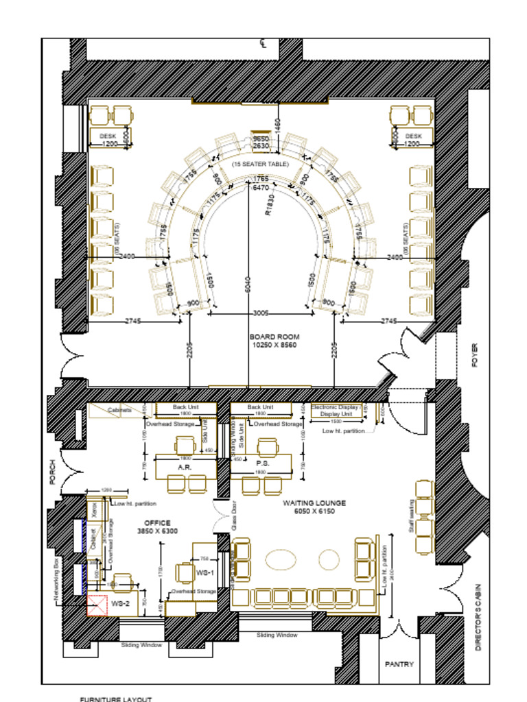 Furniture Layout-Director Office & Board Room | PDF