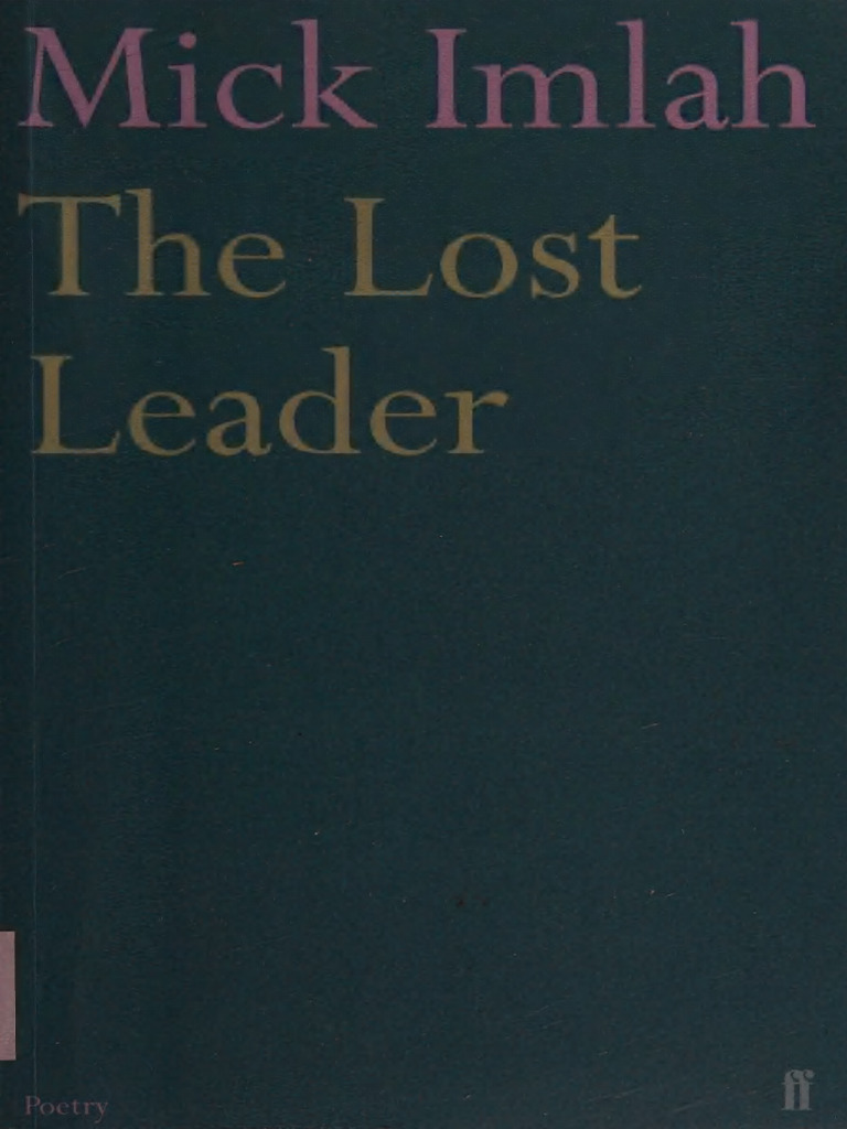 The Lost Leader - Imlah, Mick - 2008 | PDF